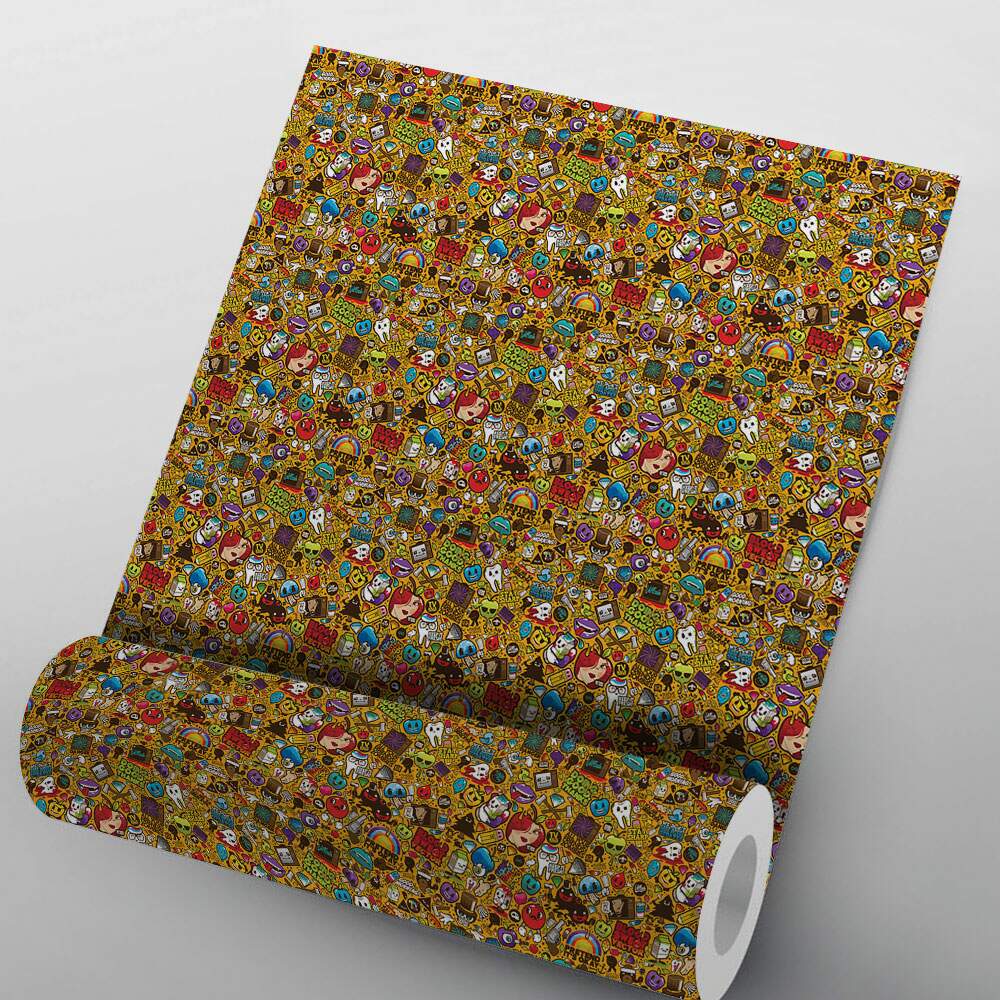 Adesivos Sticker Bomb Mod - 17 - Fran Adesivos de Parede