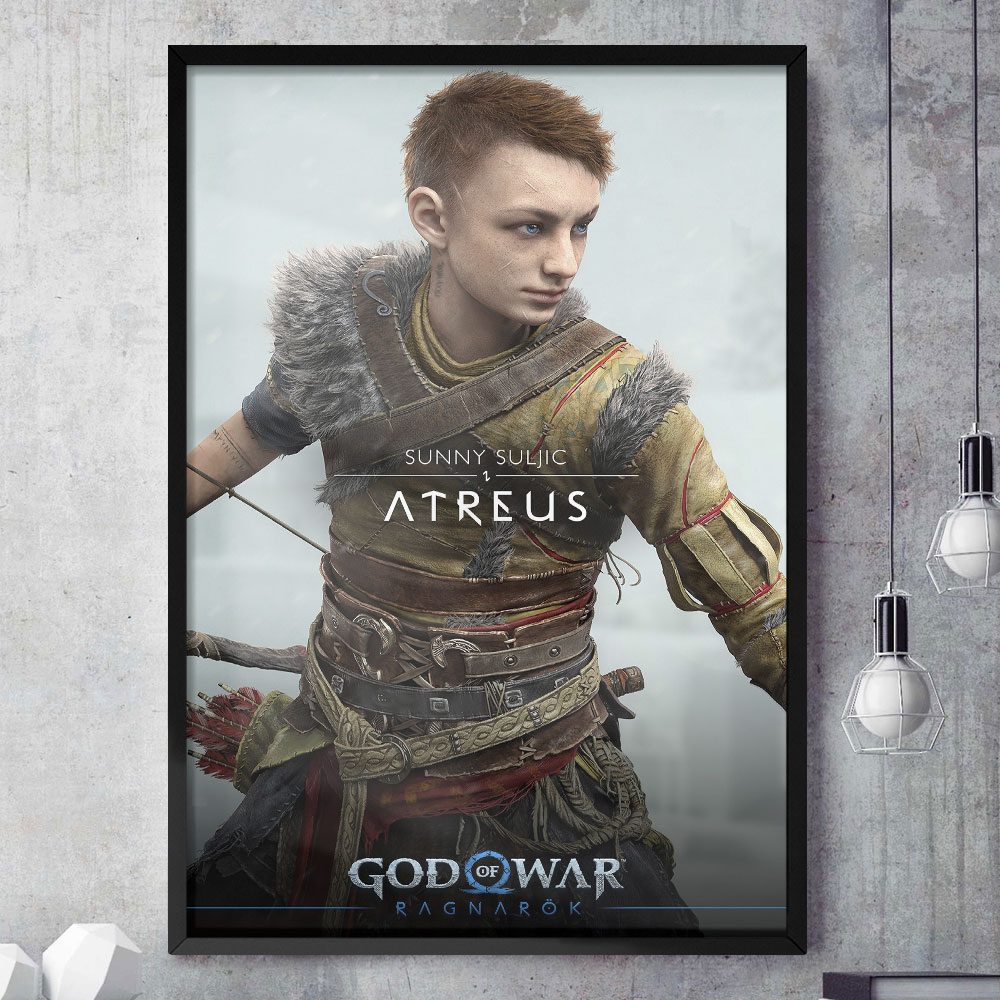 Quadro Decorativo God of War Atreus - Fran Adesivos de Parede