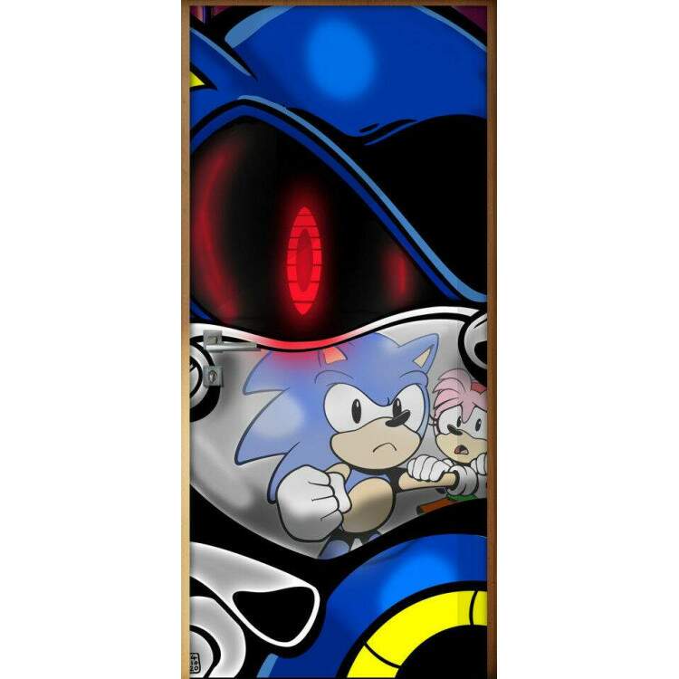 Adesivo para Porta Sonic Robô - Fran Adesivos de Parede