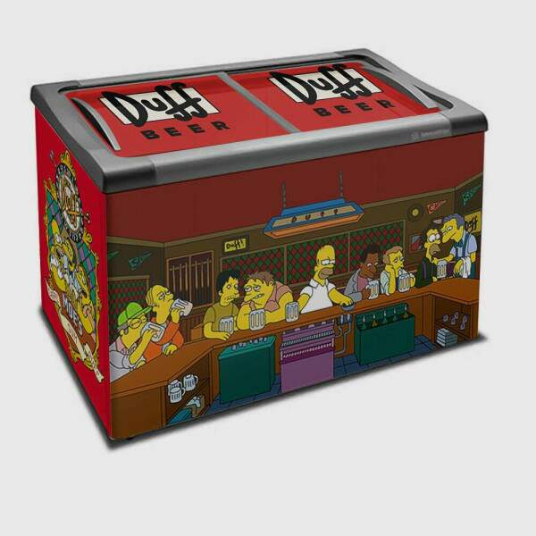 Envelopamento de Freezer Cerveja Duff Os Simpsons MP - Fran Adesivos de ...