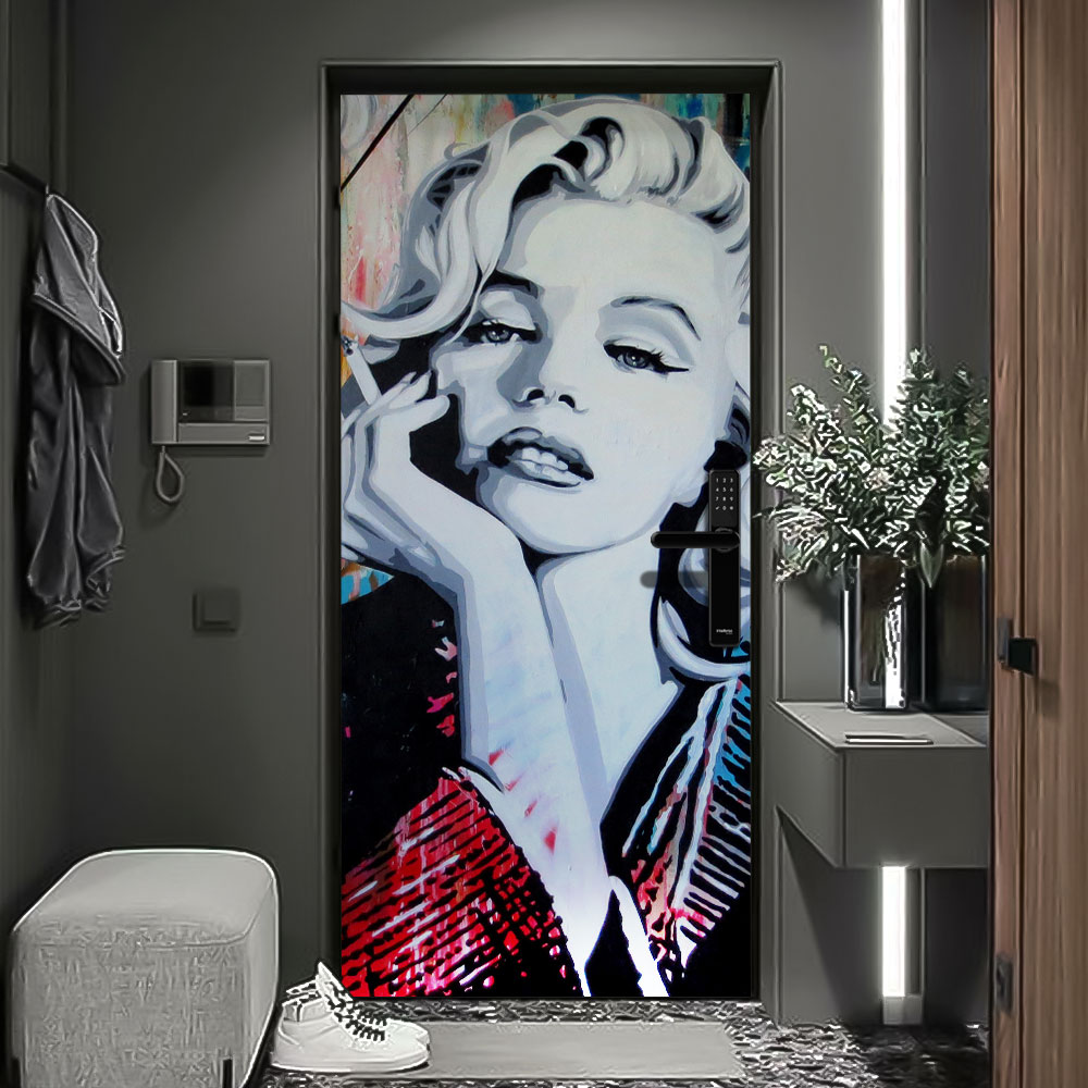 Adesivo para Porta Marilyn Monroe - Fran Adesivos de Parede