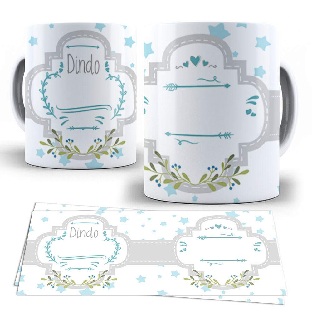 Caneca Dindo - Fran Adesivos de Parede