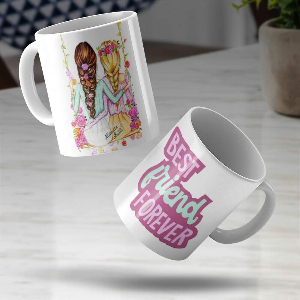 Caneca Best Friend Forever Mod 02 - Fran Adesivos de Parede