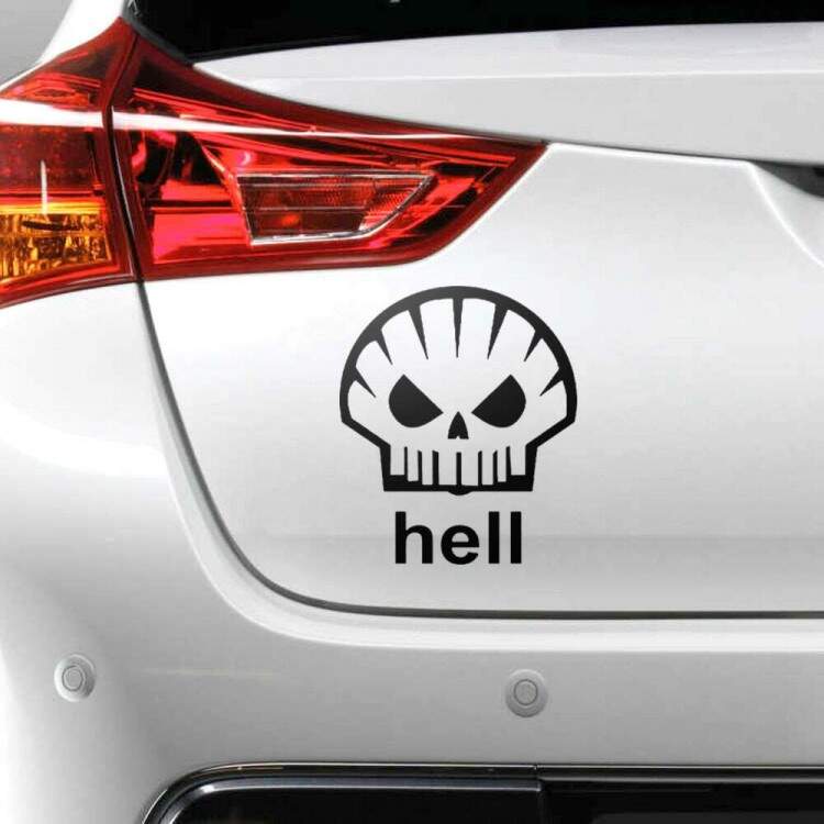 Adesivo para Carro Hell - Fran Adesivos de Parede