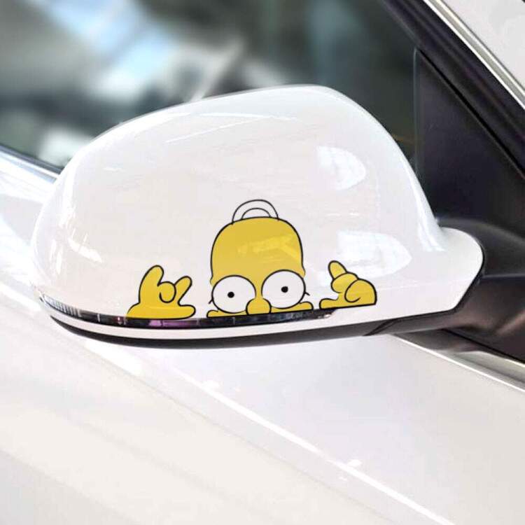 Adesivo Para Carro Personagem De Série Decore Com O Homer Dos Simpsons