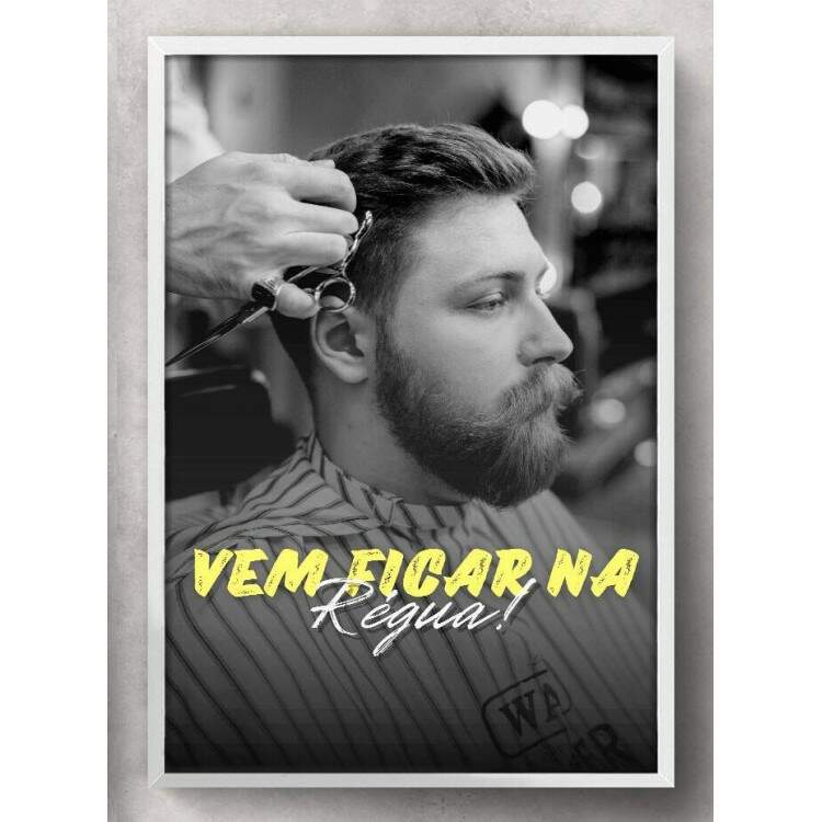 Quadro Decorativo Vem Ficar Na Régua - Fran Adesivos de Parede