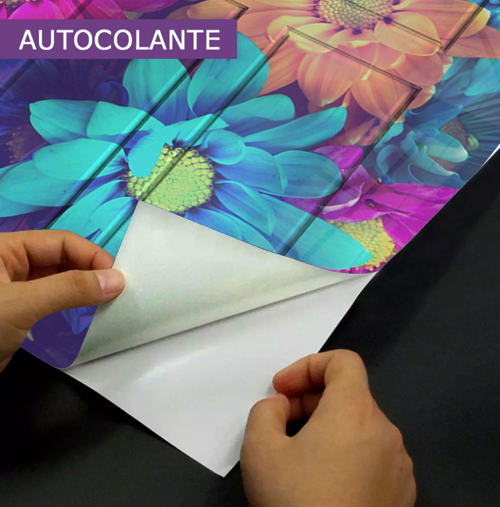Adesivo para Porta Flores Coloridas - Fran Adesivos de Parede