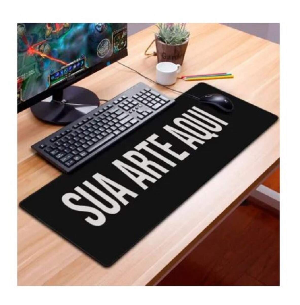 Mouse Pad Gigante 70x30cm Com Sua Foto ou Imagem - Fran Adesivos de Parede