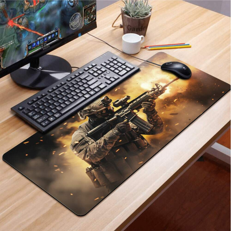 Mouse Pad Gigante 70x30cm Soldado com Sniper em Guerra - Fran Adesivos ...