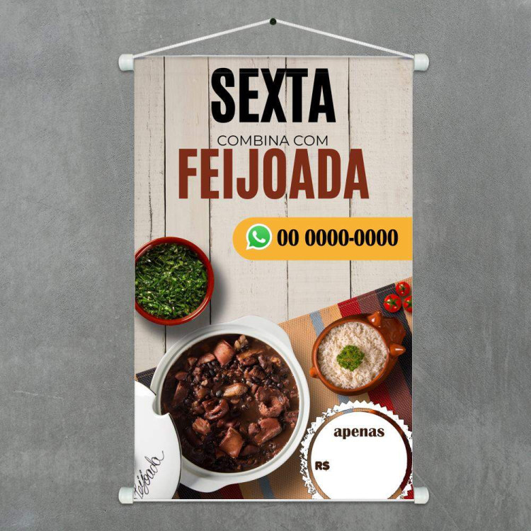 Banner Personalizado para Restaurante: Sexta-feira da Feijoada | Fran ...