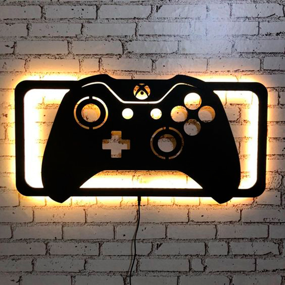 Luminária Decorativa para Parede Controle de Vídeo-Game de Led - Fran ...