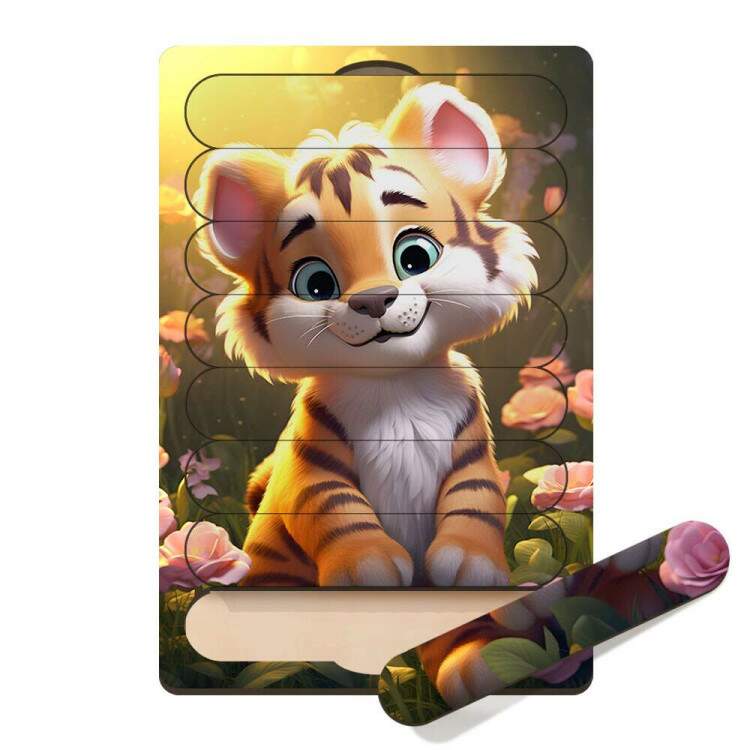 Quebra Cabeça Tigre Fofo - Monte e Divirta-se | Fran Adesivos