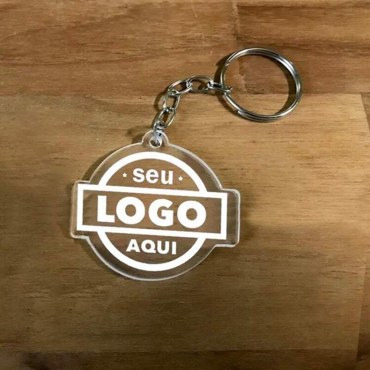 Chaveiro Personalizado Formato Personalizado com Sua Logo - Fran ...