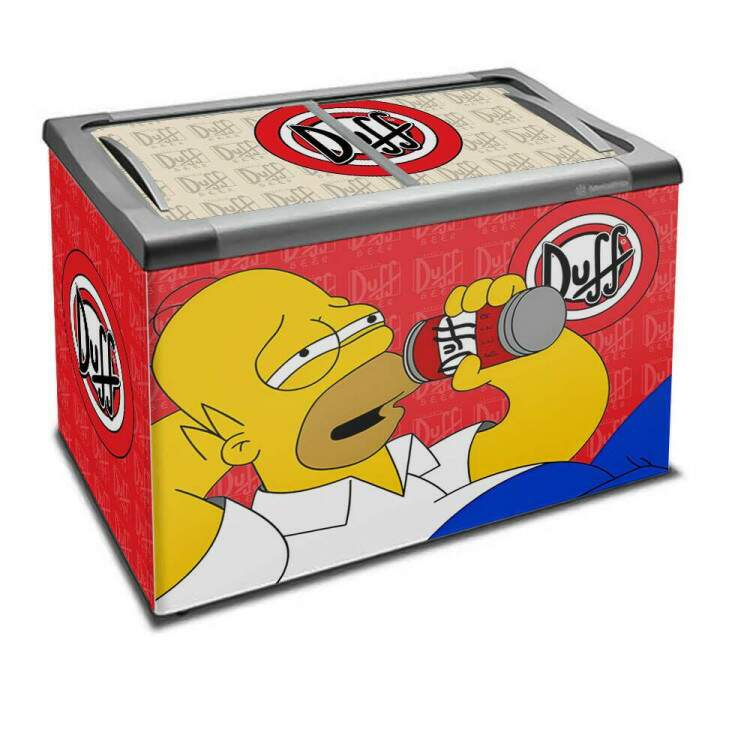 Envelopamento de Freezer Simpson Duff MP - Decore com o Humor de Homer ...