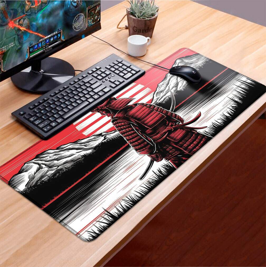 Mouse Pad Samurai Minimalista Por do Sol - Fran Adesivos de Parede