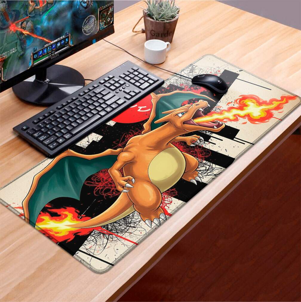 Mouse Pad Anime Pokemon Charizard - Fran Adesivos de Parede