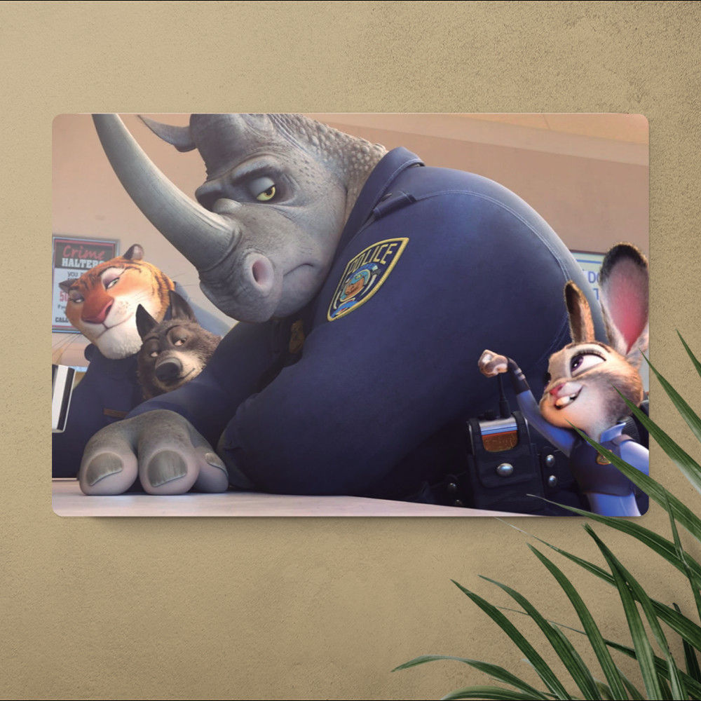 Placa Decorativa Zootopia 1