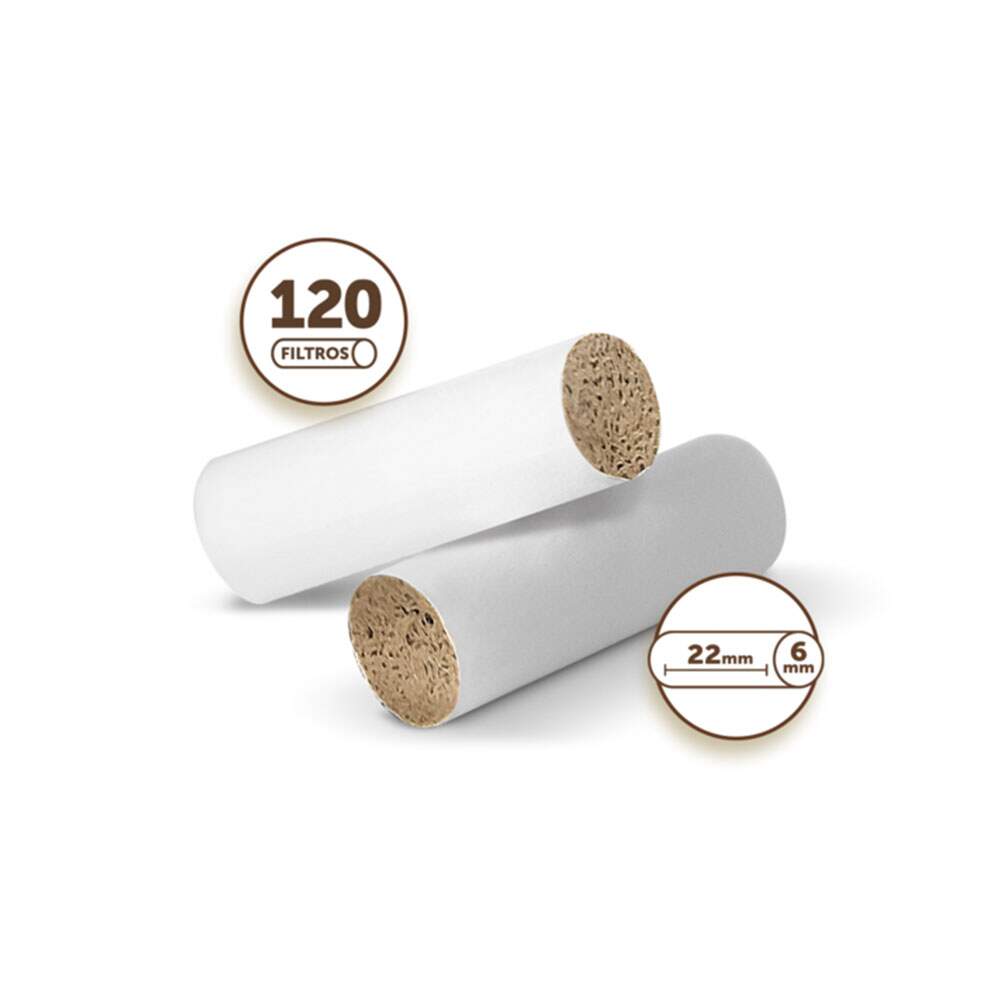 Filtro para cigarro Papelito Biodegradável Longo Caixa com 10 ...