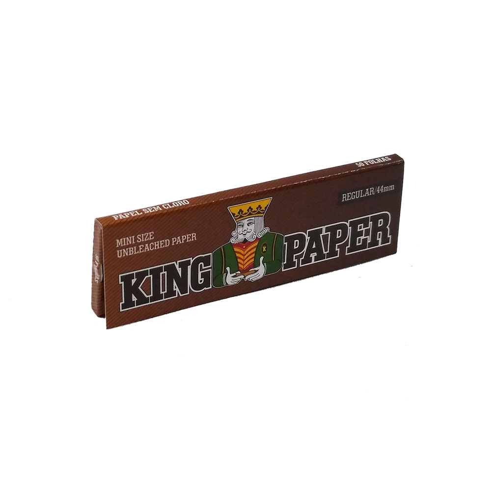 Seda King Paper Brown Unbleached Mini Size caixa com 20 - Tabacaria Shop