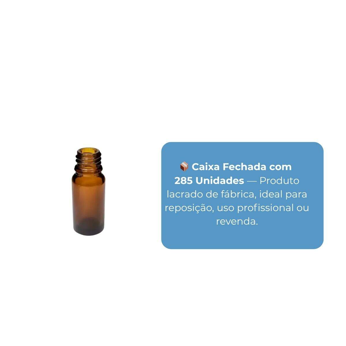Frasco Vidro Âmbar Rosca 18 mm