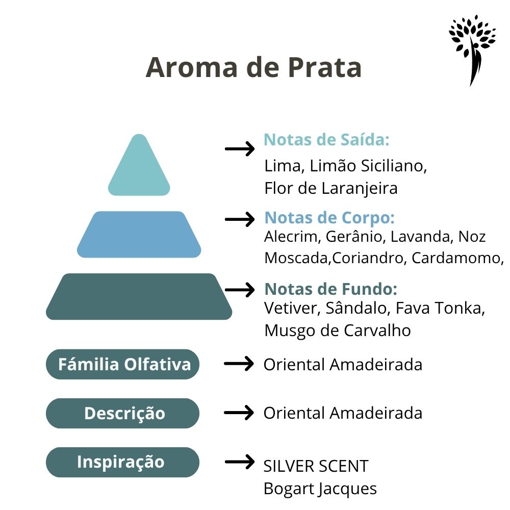 Kit Fabricação Perfume Aroma de Prata