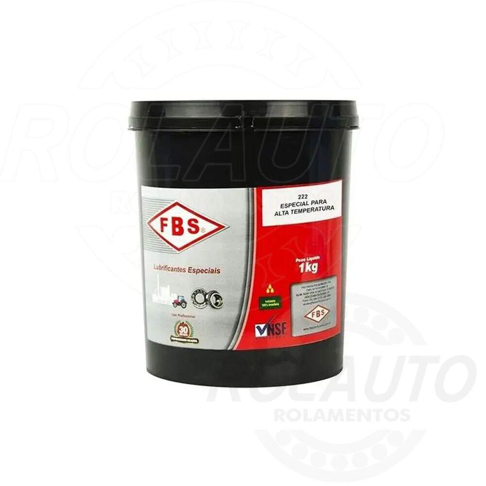 GRAXA ALTA TEMPERATURA 222 1KG FBS - Rolauto Rolamentos