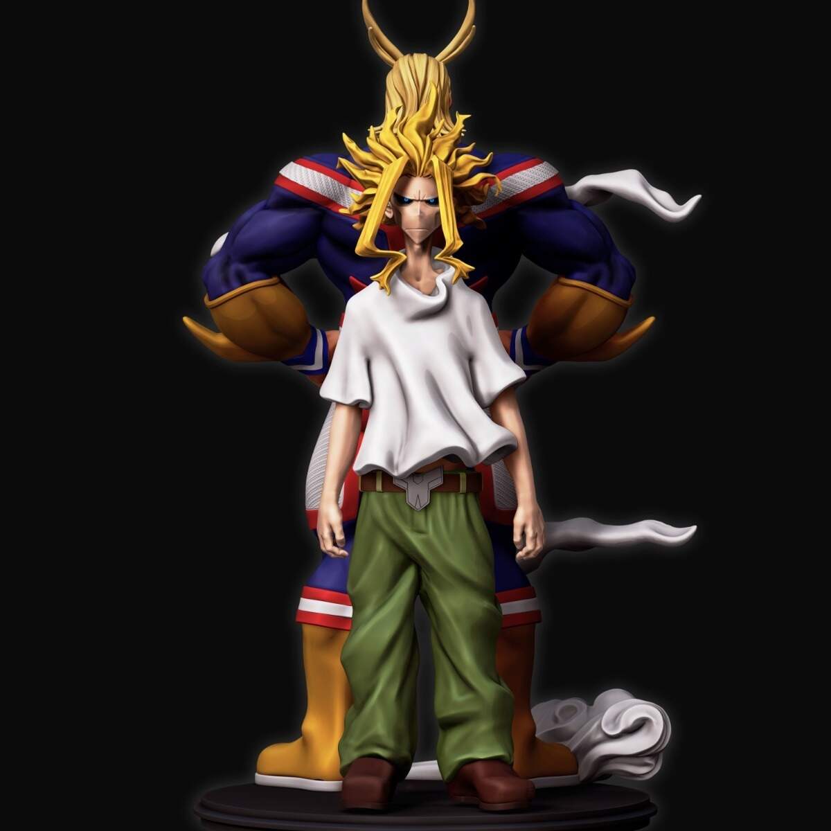 Boku No Hero All Might Thin And Strong Archivos Stl Obj 3d