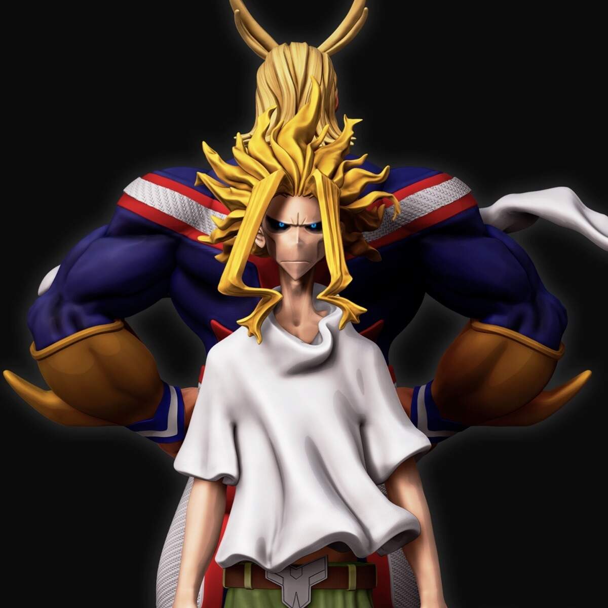 Boku No Hero All Might Thin And Strong Archivos Stl Obj 3d