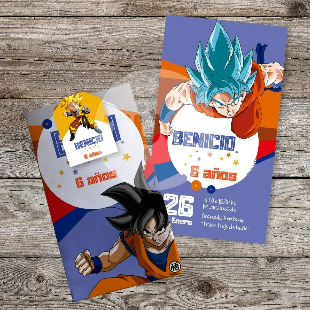 Kit Imprimible Dragonball Dragon Ball Goku Candy Bar Tukit