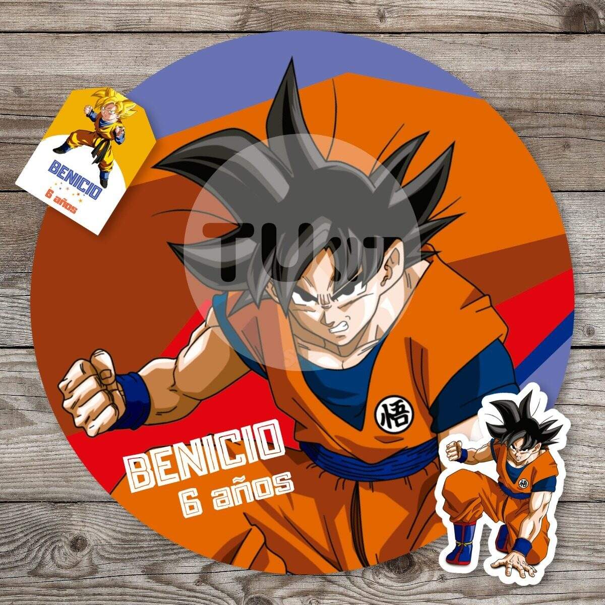 Kit Imprimible Dragonball Dragon Ball Goku Candy Bar Tukit