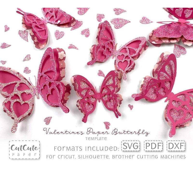 Arquivo De Corte Borboletas Recorte 2 - Dxf, Svg E Pdf