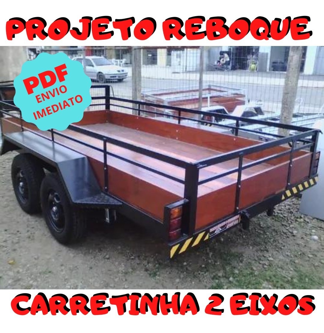 Projeto Carretinha Reboque 2 Eixos - Pdf - RETOEDU
