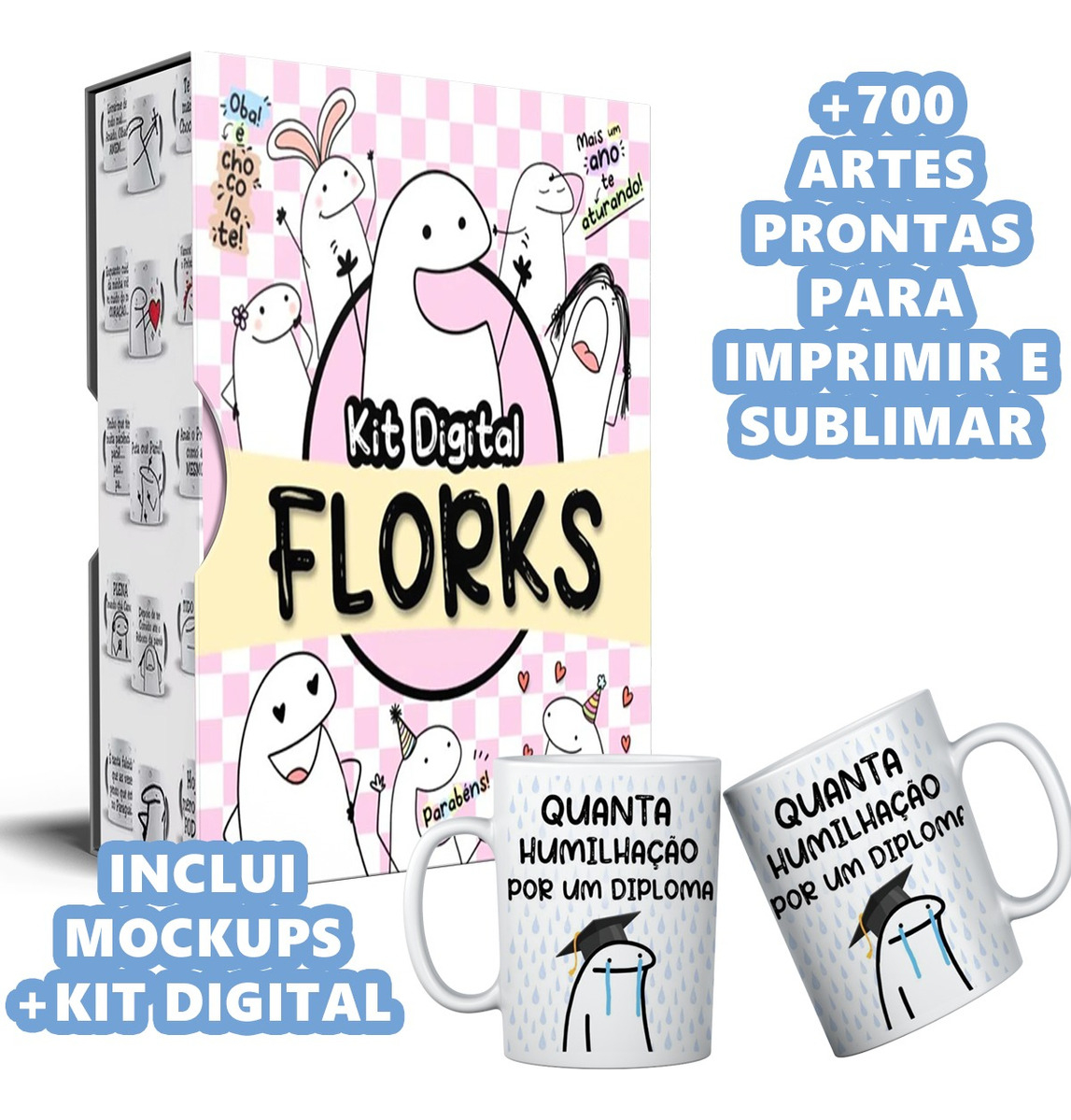 Dê Vida Às Ideias: Artes Flork +700 Designs Sublimação - Arquivos ...