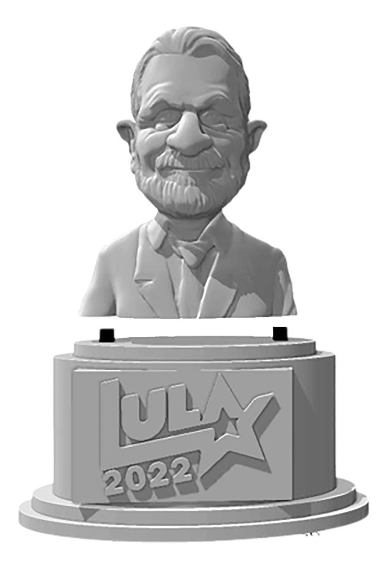 Arquivos Stl P/ Impressão 3d - Busto Do Lula 2022 - Arquivos Silhouette ...