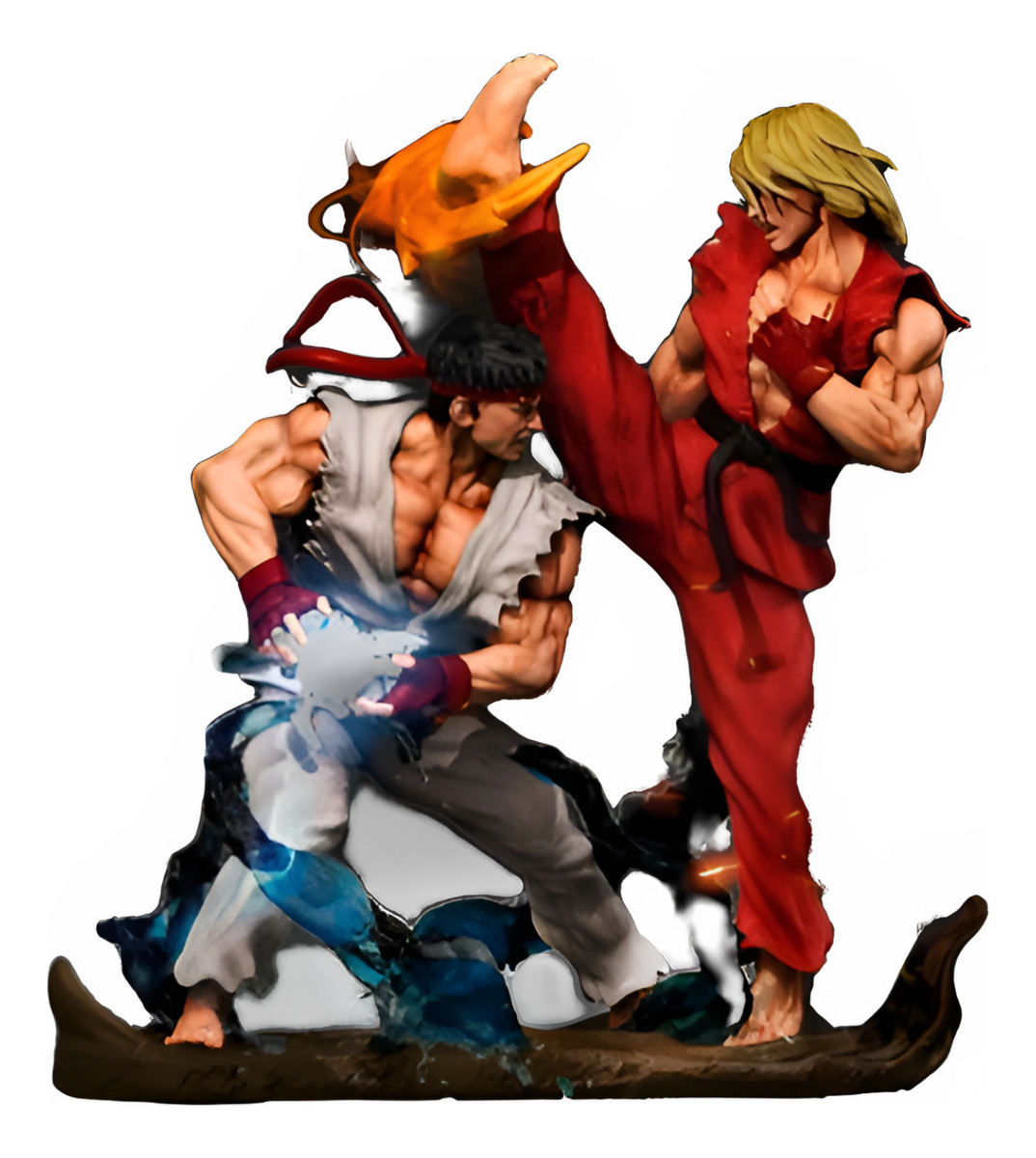 Stl Ken And Ryu Diorama - Street Fighter - Arquivo Digital - Arquivos ...