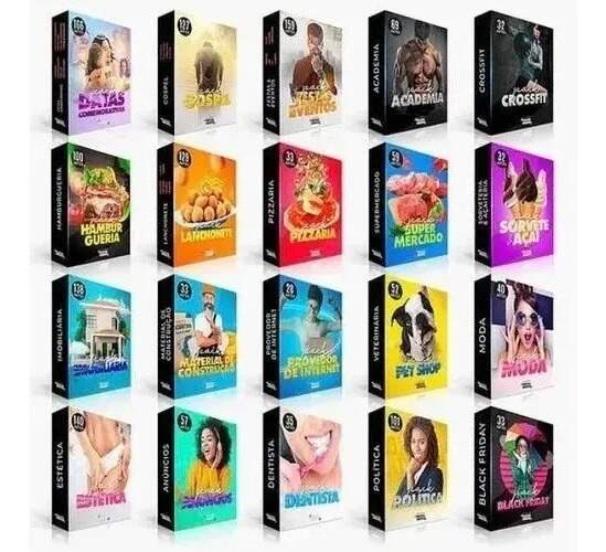 Pack Social Media - Editável No Canva E Photoshop Envio Já