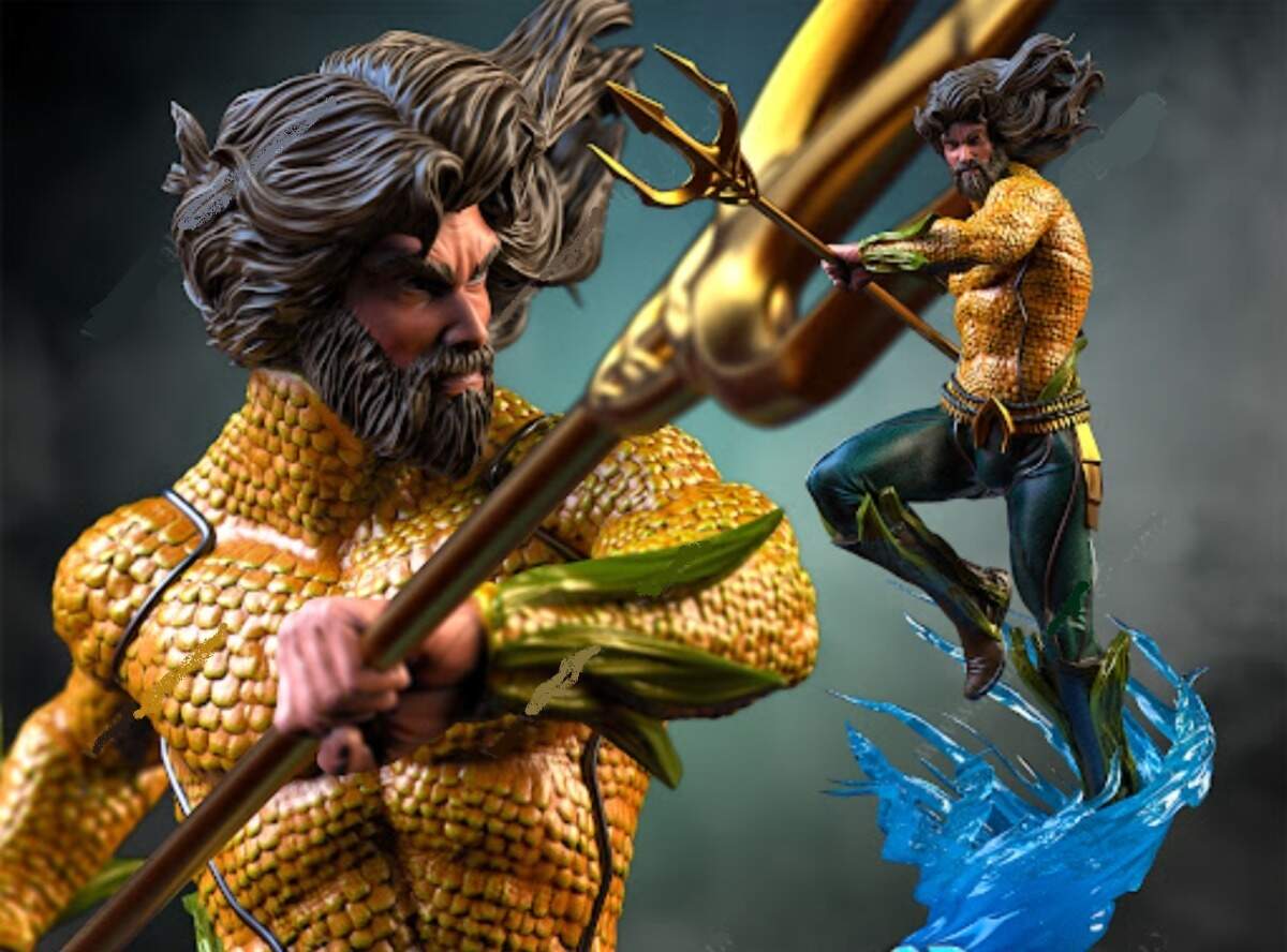 Aquaman, Momoa - Sanix - Arquivo Stl - Impressão 3d