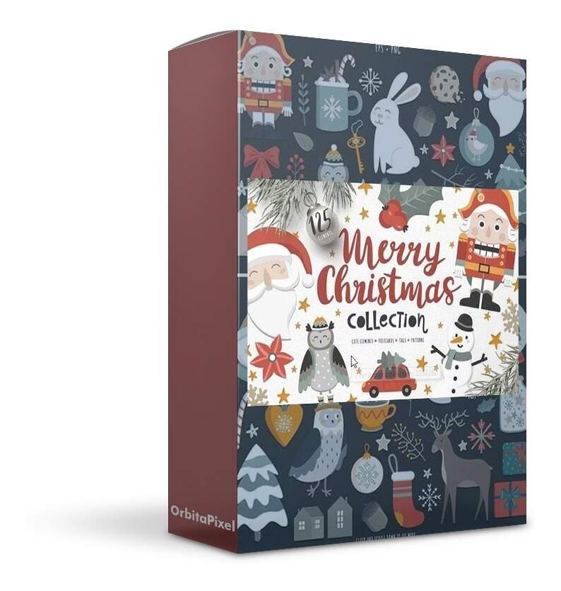 Paquete De Vectores Navidad Christmas Diseños