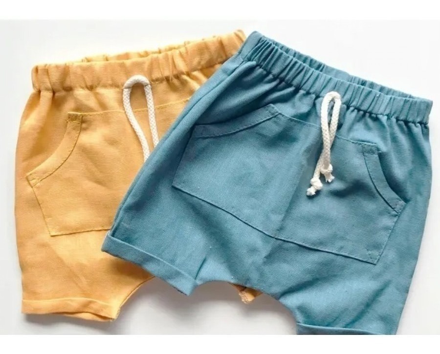 Molde Short Bebe Bolsillo Canguro,pack Talles 1 Al 5