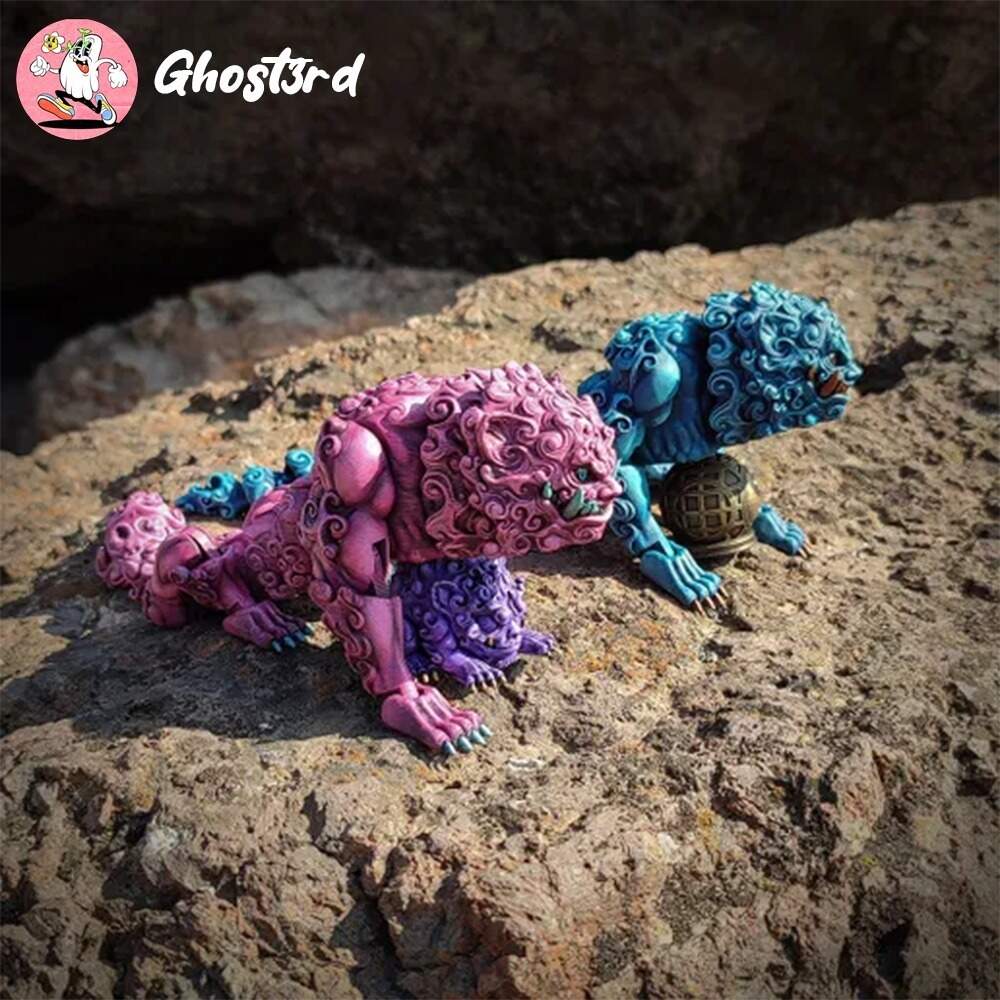 Stl Leon Foo Articulado (lion Foo) - Archivos Stl - Arquivos Silhouette ...