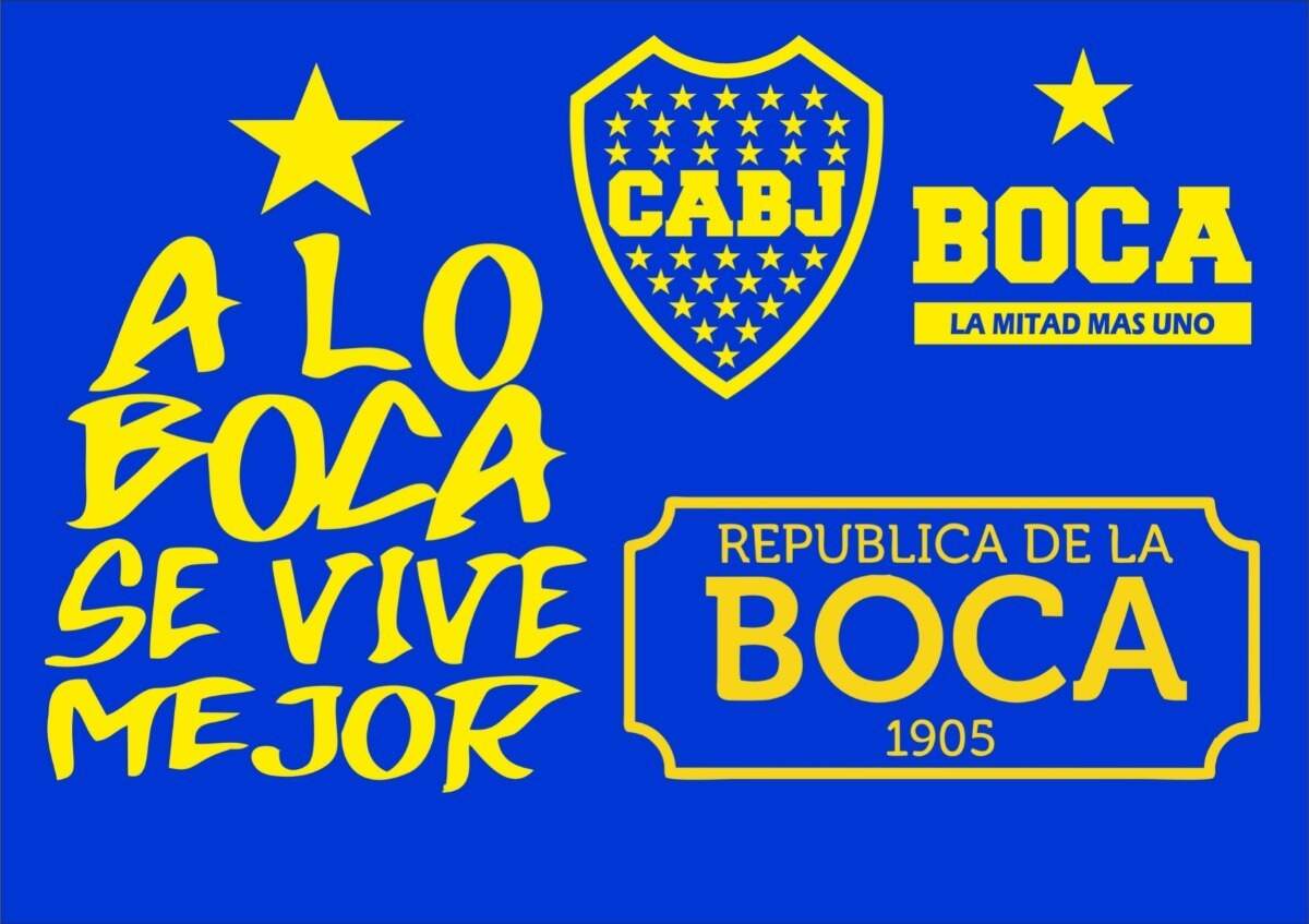 Vector Boca Juniors Editable Calcos Plotter Serigrafia - Arquivos ...