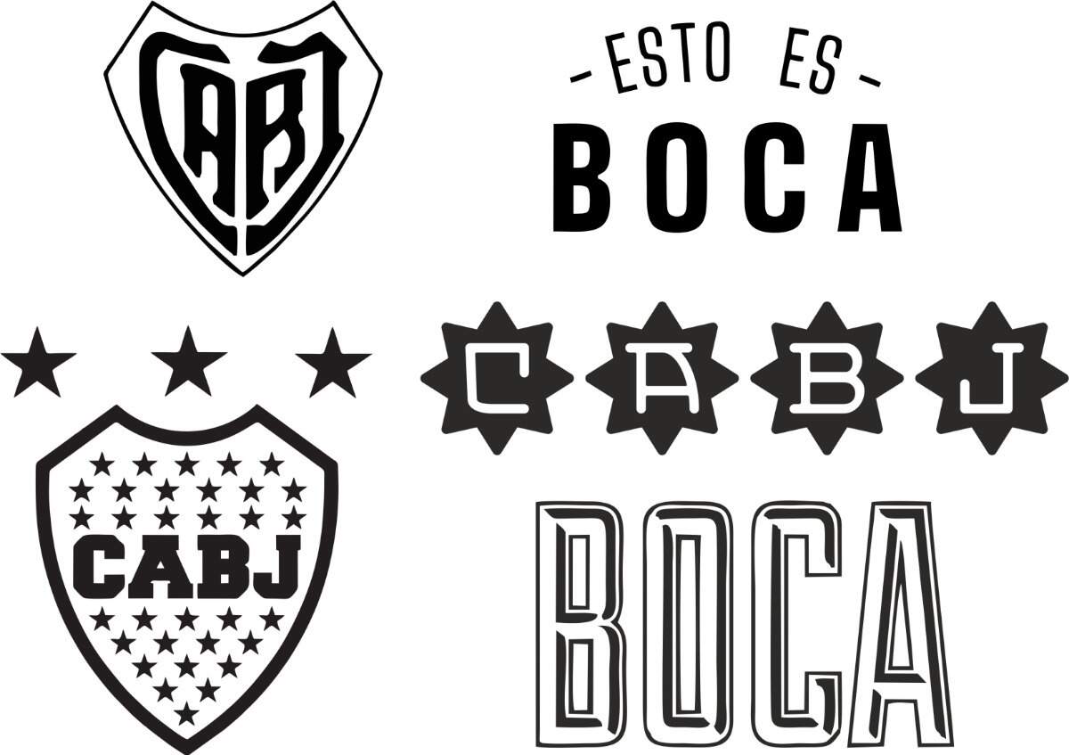 Vector Boca Juniors Editable Calcos Plotter Serigrafia - Arquivos ...