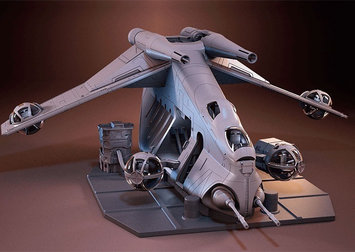 Star Wars Laat/i Gunship - Archivo Stl Para Impresion 3d - Arquivos ...