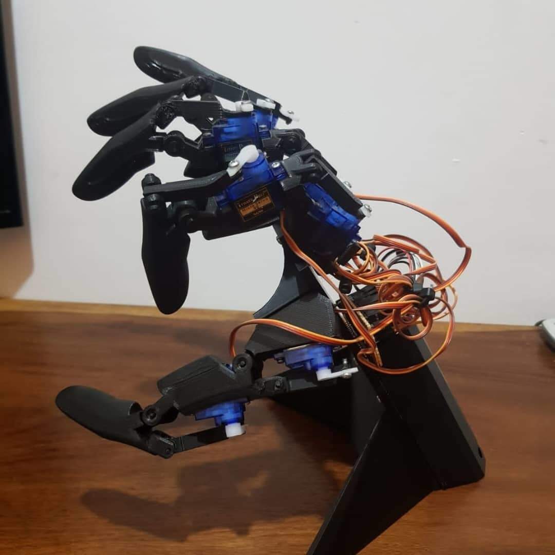 Diseño Mano Robótica Para Impresion 3d. Archivos Stl - Arquivos Silhouette e scanncut