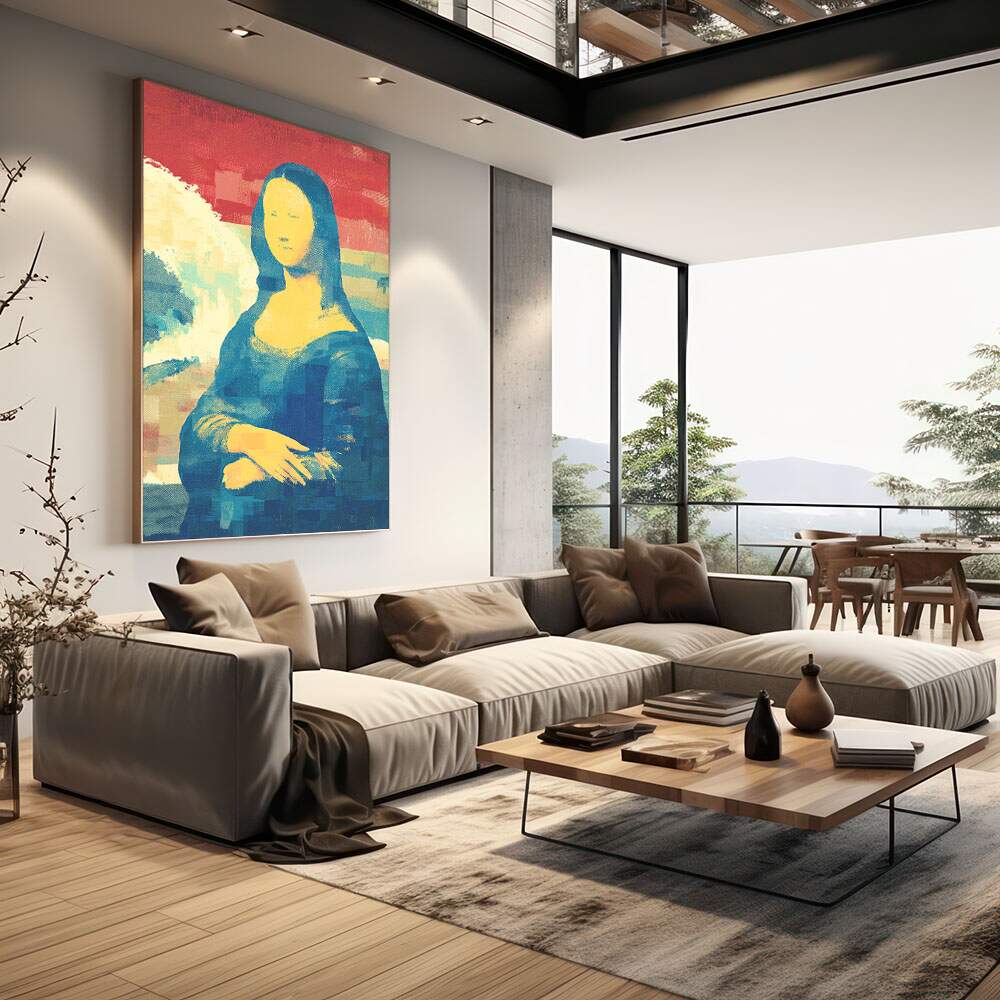 Quadro Decorativo Mona Lisa Modern - Arte Sofisticada para sua Casa ...