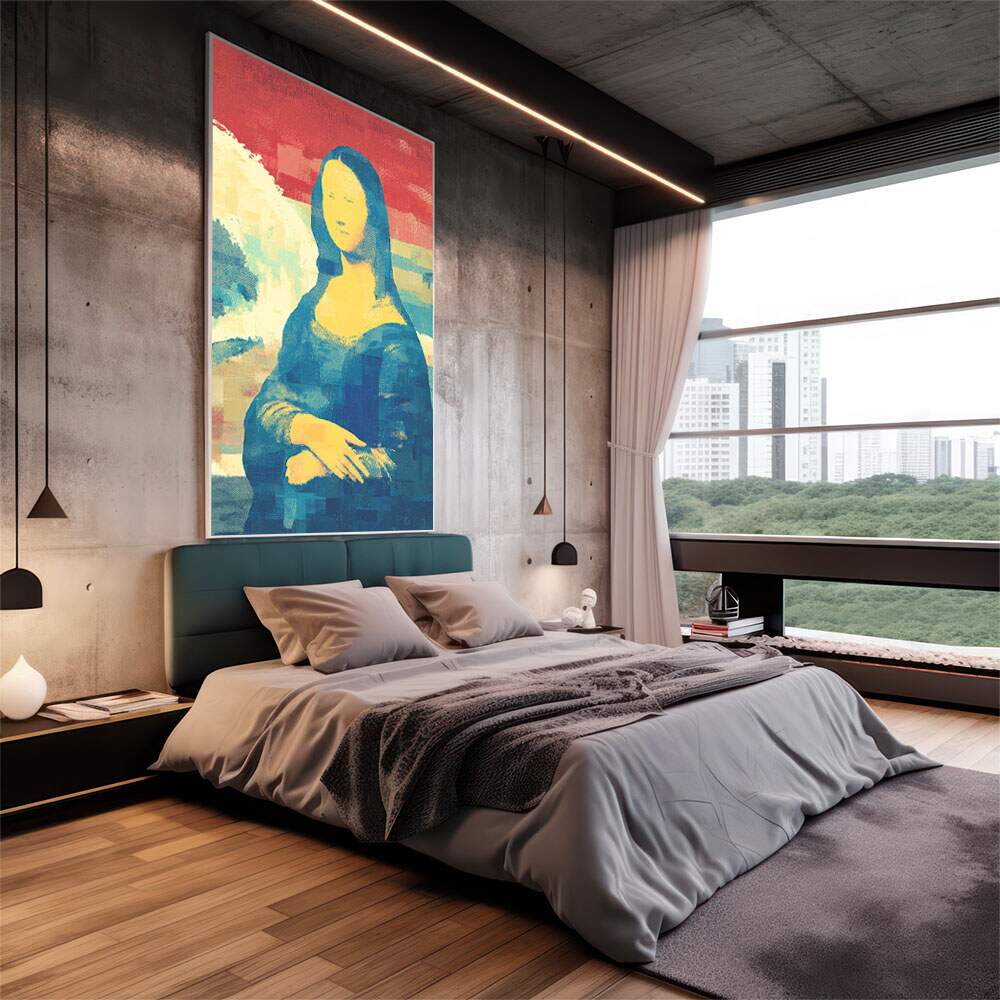 Quadro Decorativo Mona Lisa Modern - Arte Sofisticada para sua Casa ...