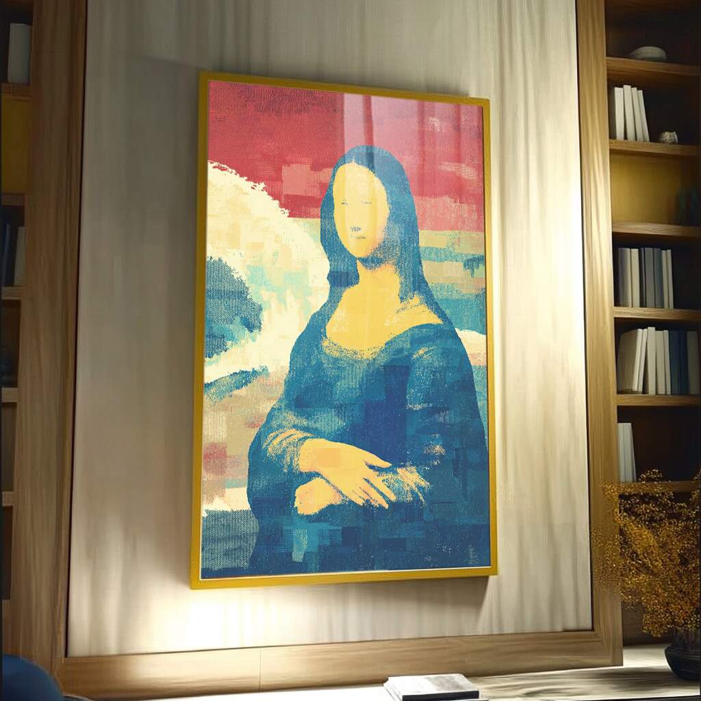 Quadro Decorativo Mona Lisa Modern - Arte Sofisticada para sua Casa ...