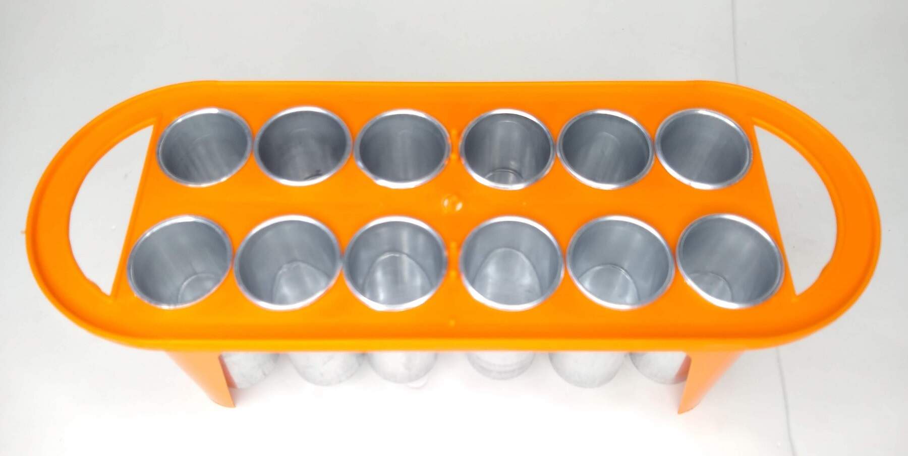 Forma de Picolé Redondo Alumínio 12 Picolés