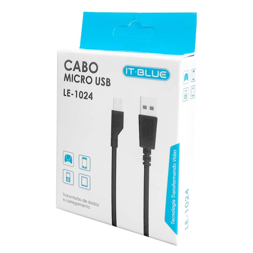 Kit 10 Cabos Micro USB V8 Carregamento Dados Revenda Atacado
