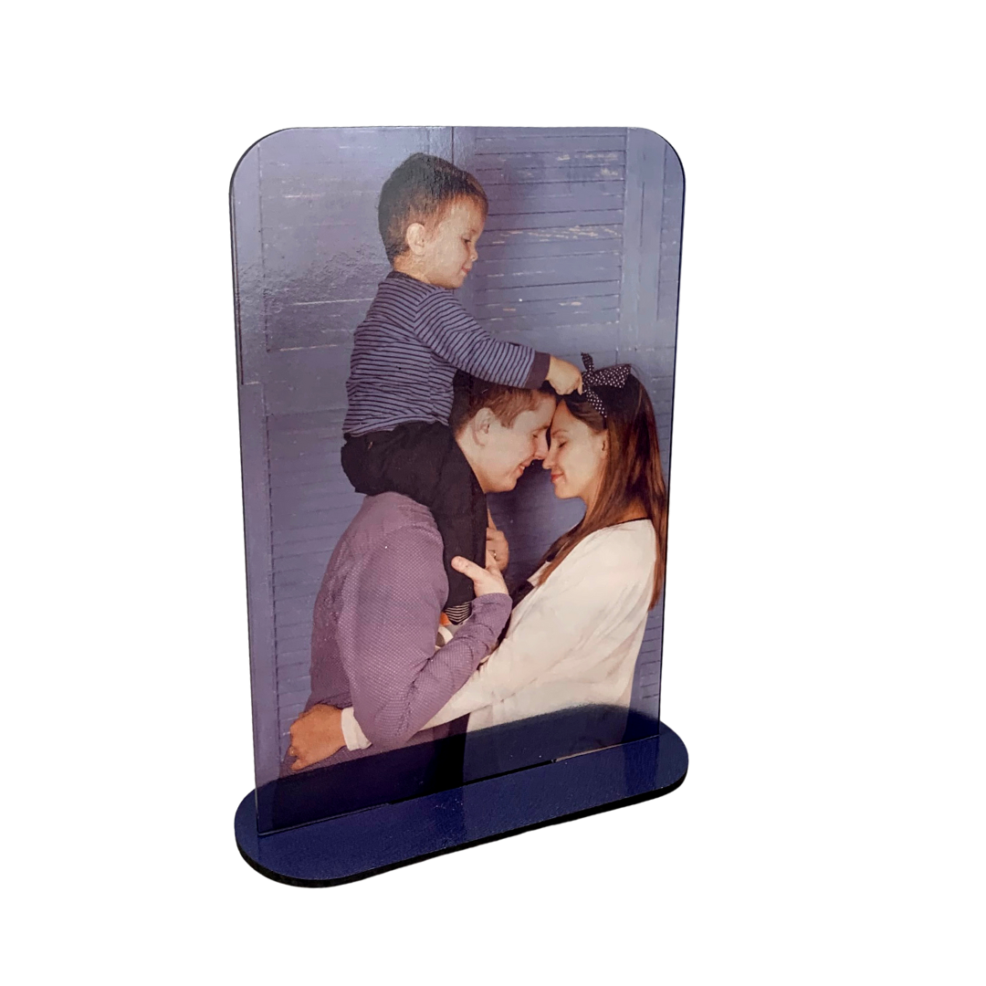 Placa de Acrílico Transparente 10x15 cm + base MDF para Sublimação ...